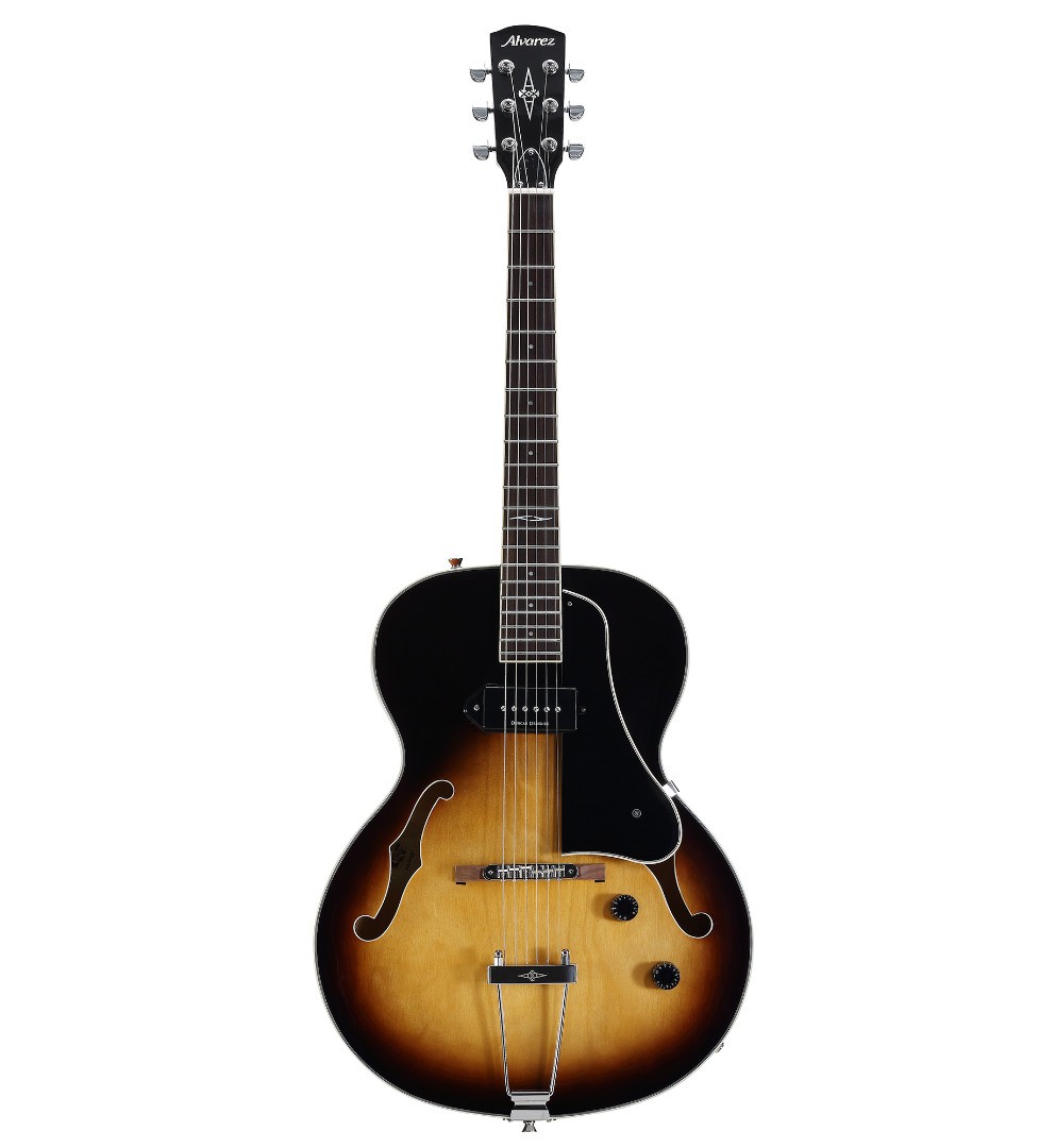 Alvarez Guitars Jazz and Blues Series Slim Hollow Body Archtop AAT25 ...