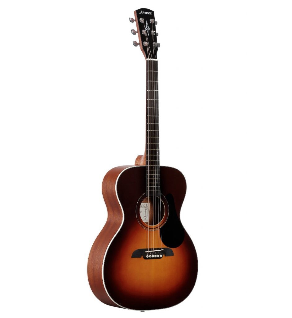 Alvarez Regent Folk/OM Acoustic Guitar Pack w/Gigbag, Tuner, Straps ...