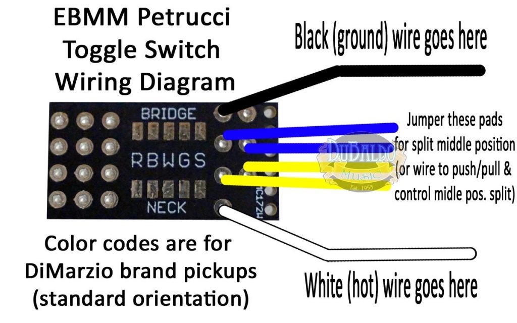 Replacement 4PDT 3-way Ernie Ball Music Man John Petrucci JP toggle ...